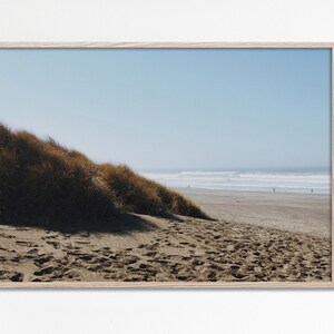 Neutral Coastal Art, Soft Neutral Beach Print, Sand Dunes, Ocean Waves ...
