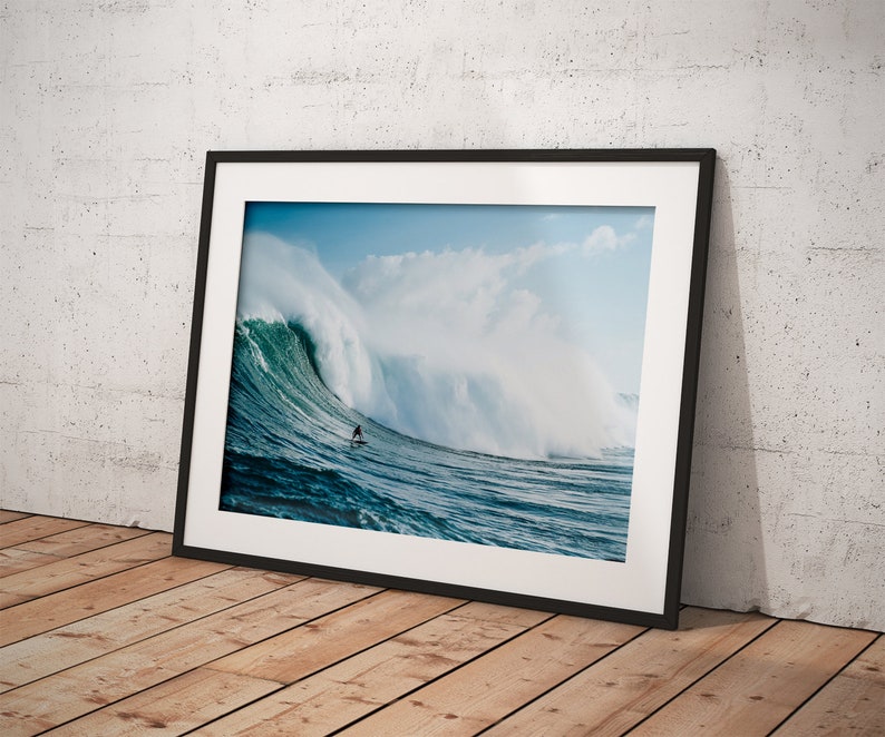 Surf Art Print Surfer Poster Ocean Waves Surf Print - Etsy