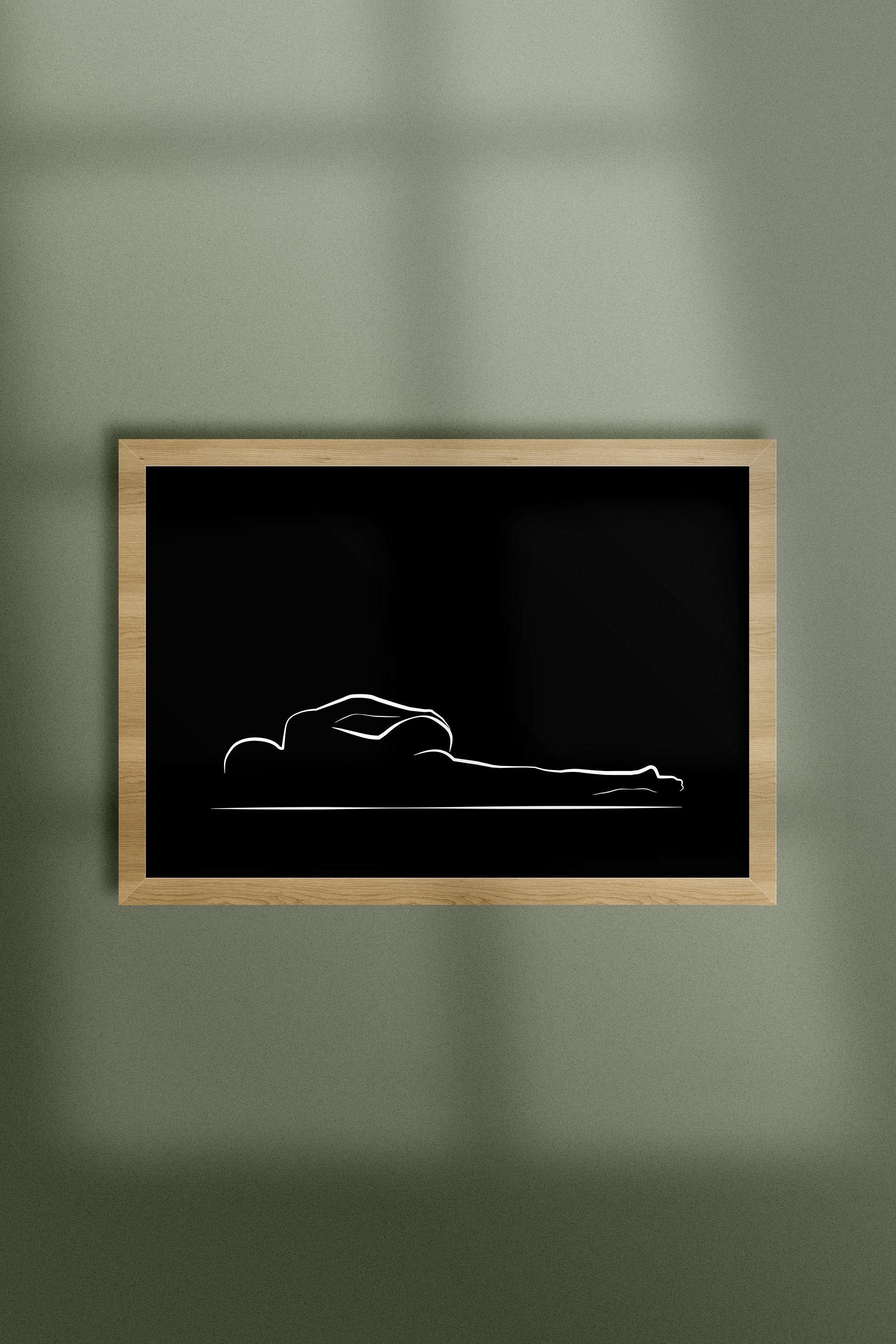 Erotic Nude Print Body Outline Body Contour Line Art - Etsy