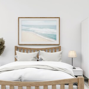 Neutral Coastal Beach Print, Soft Seascape Photo, Muted Neutral Beach ...