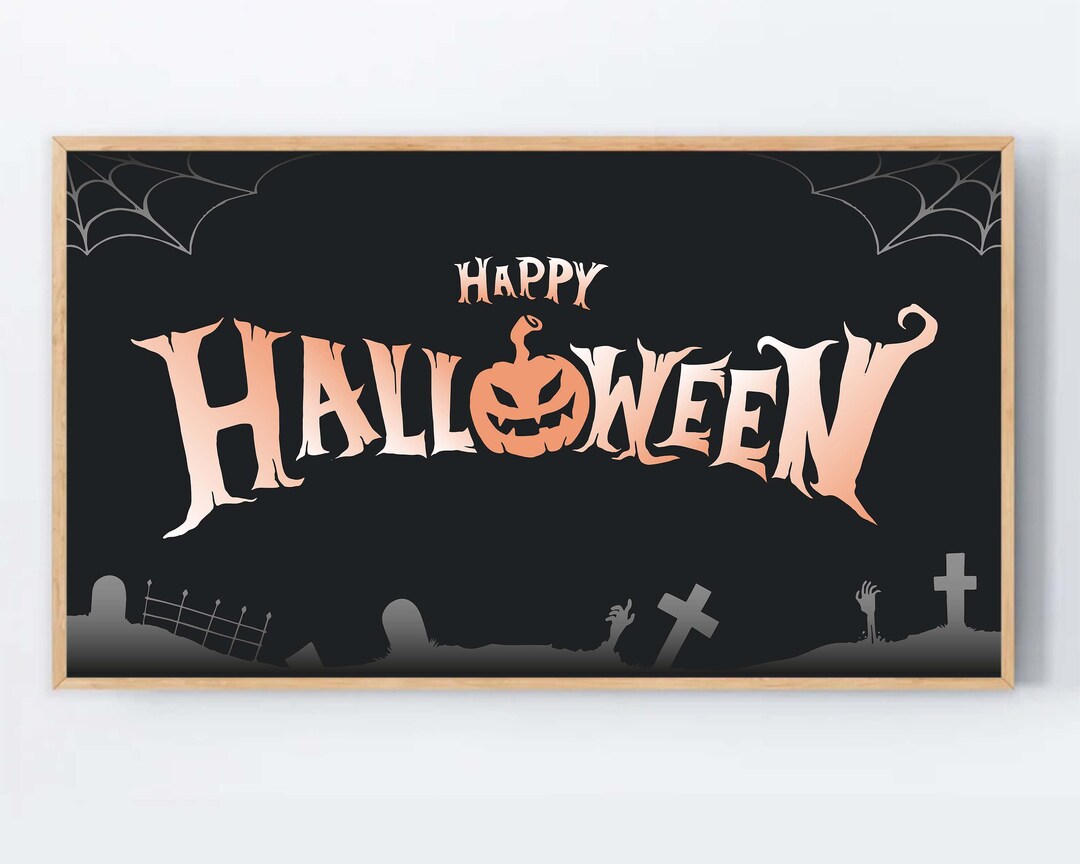 Spooky Samsung TV Frame Happy Halloween Samsung Frame Tv Art Halloween ...