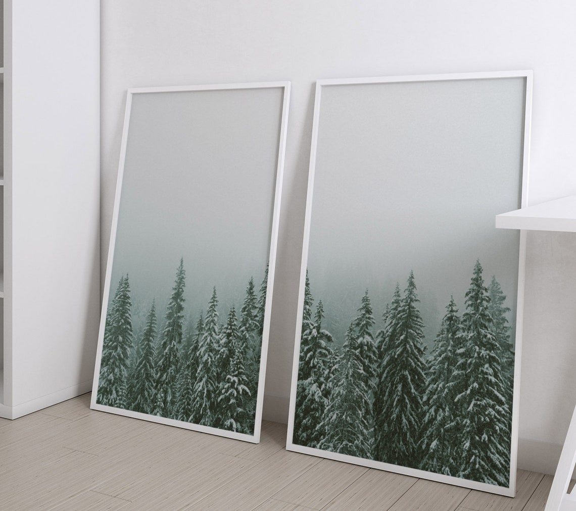 Winter Photography, Split Panels Wall Art, Winter Wonderland ...