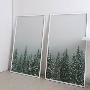 Winter Photography, Split Panels Wall Art, Winter Wonderland ...