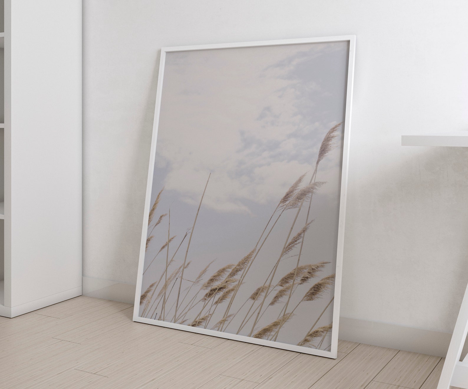 Boho Neutral Botanical Print Pampas Grass Printable Wall Art Neutral ...