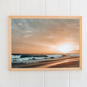 Beach Sunset Print, Sunset Poster Print, Sunrise Beach Print, Beach ...