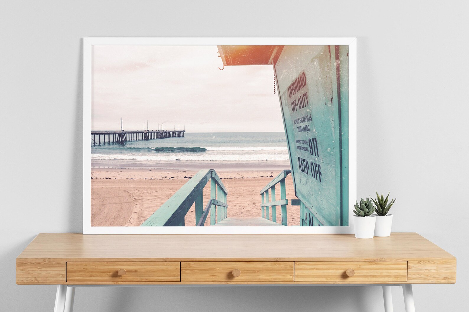 Retro Lifeguard Tower Print Lifeguard Print Printable Beach | Etsy