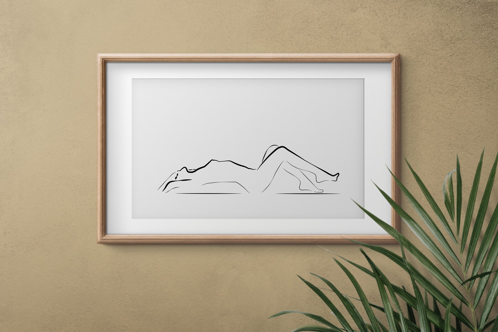 Body Shape Outline Female Line Art Drawing Printable Wall - Etsy