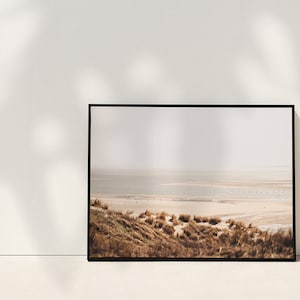 Neutral Coastal Wall Art, Soft Neutral Beach Scenery Landscape, Soft ...