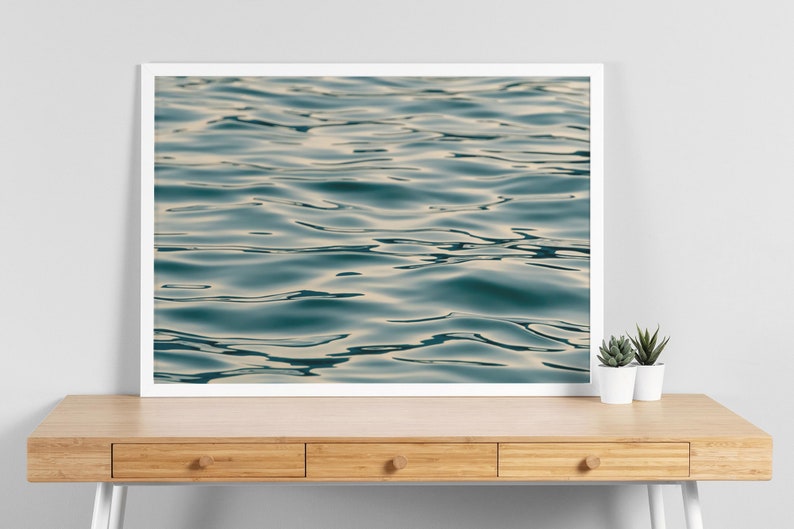 Water Reflection Ripples Photo, Water Surface Wall Art Printable Water ...