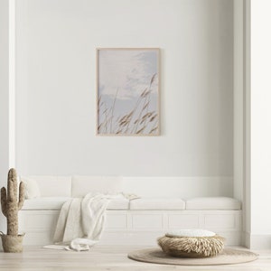 Boho Neutral Botanical Print Pampas Grass Printable Wall Art Neutral ...