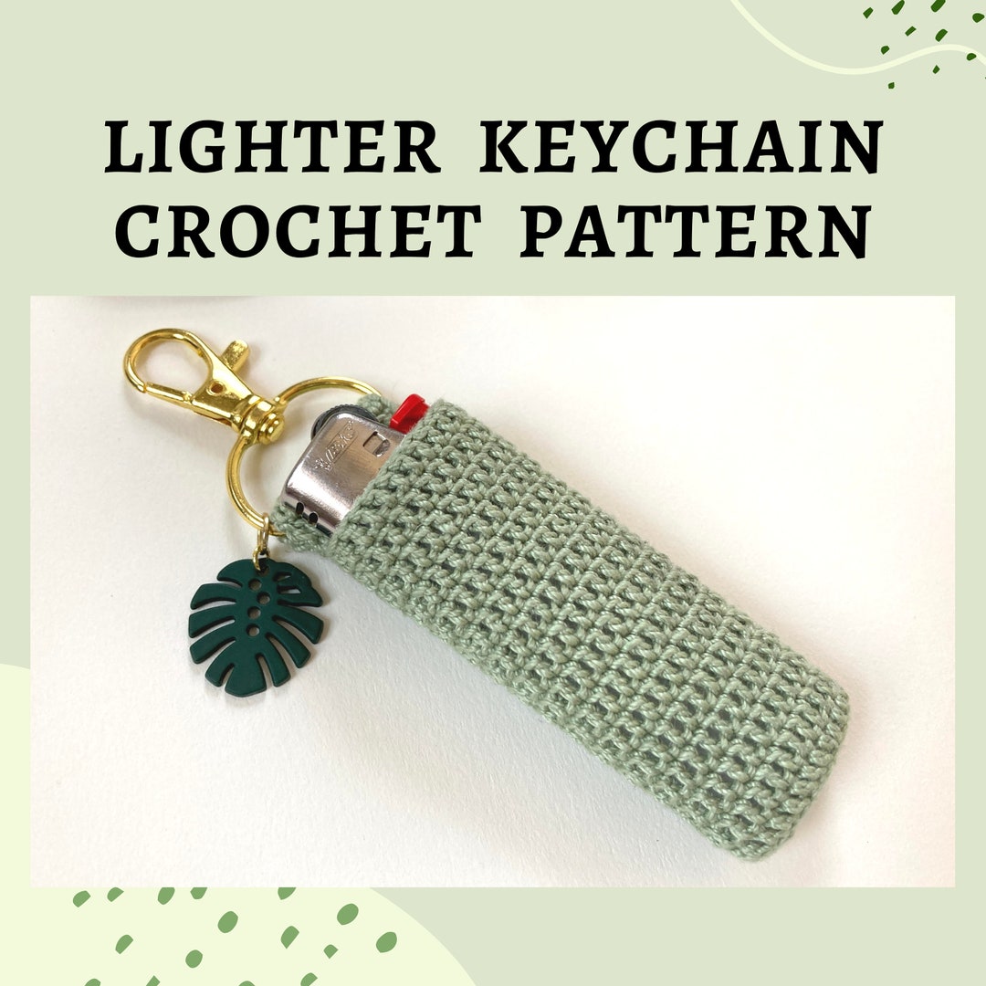 Lighter Crochet Holder Pattern - Keychain Keyring Accessory Gift ...
