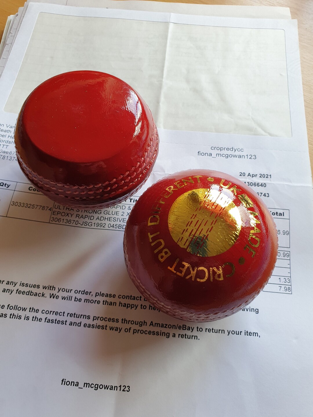 Cricket Ball Paperweight Keeps Your Desk Tidy Holds a Distinguished ...