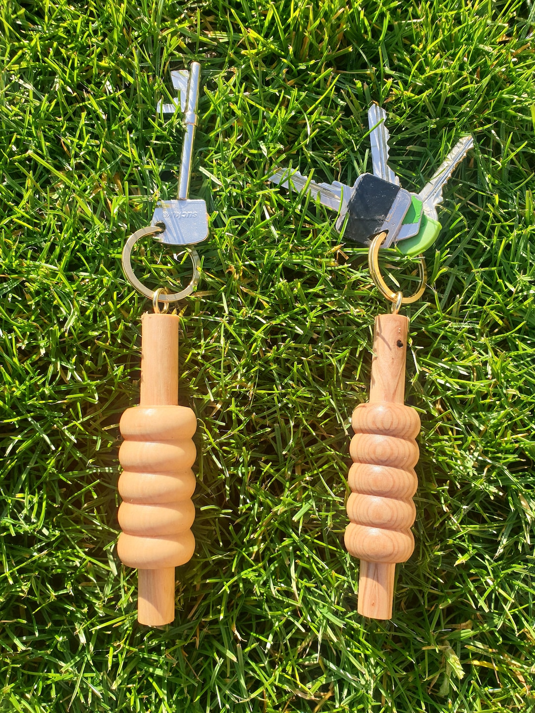 Keyring Made From a 1st Class Hard Wood Original Bail With Quality ...