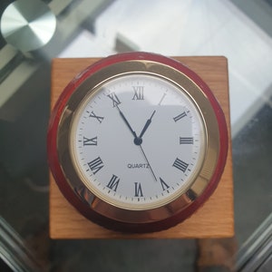 Cricket Ball Clock on Oak Base - Etsy