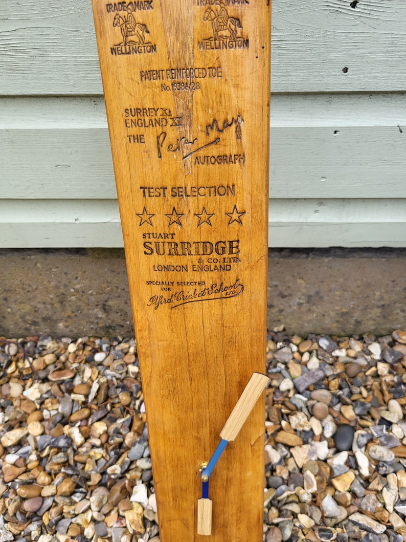 Vintage Cricket Bat Clock With Cricket Bat Shaped Hands - Etsy