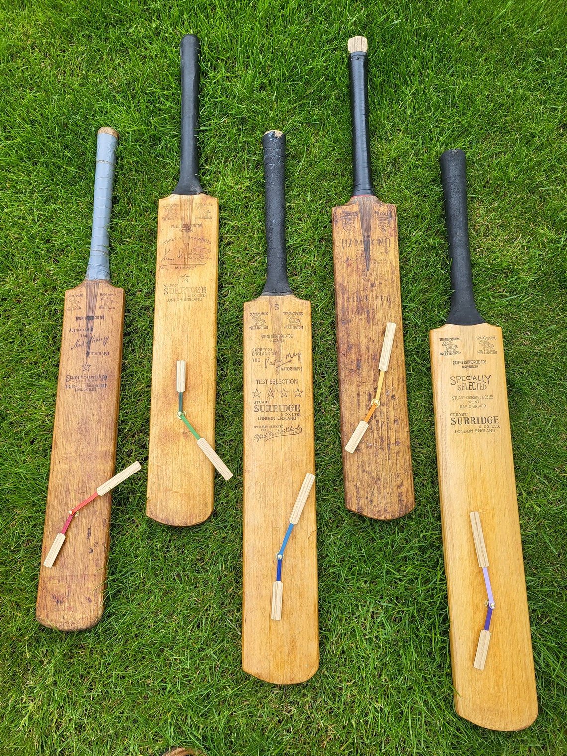 Vintage Cricket Bat Clock With Cricket Bat Shaped Hands - Etsy