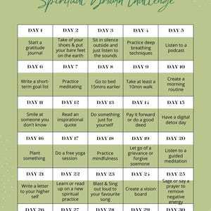 30 Day Spiritual Growth Challenge - Etsy