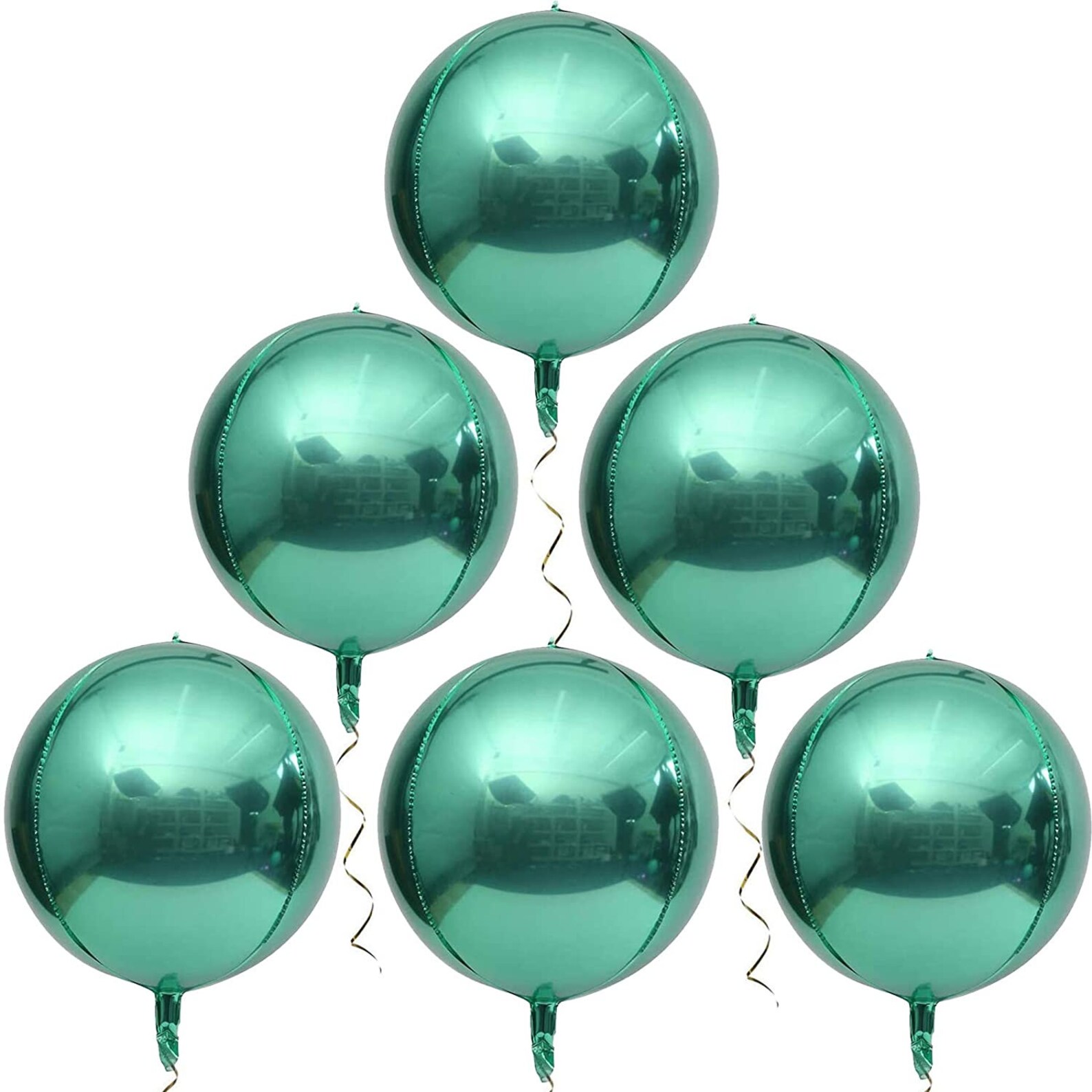4D Balloons Decorations 6 Pcs Hangable Round Sphere Foil | Etsy