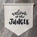 Welcome to the Jungle Canvas Banner | Neutral Safari Nursery Decor ...