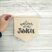 Welcome to the Jungle Canvas Banner | Neutral Safari Nursery Decor ...