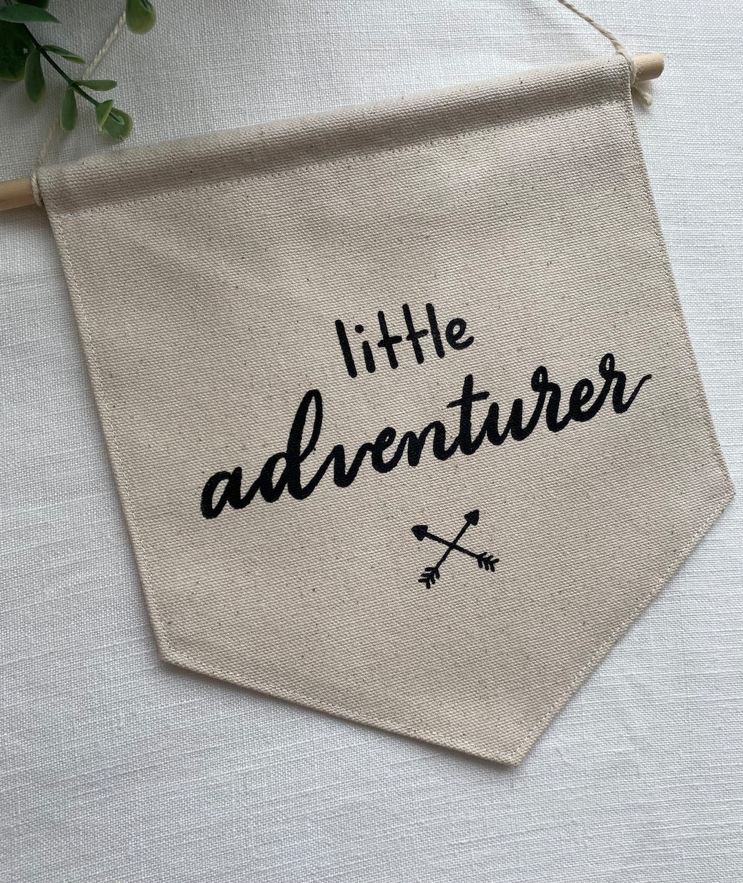 Little Adventurer Canvas Banner | Neutral Explorer Nursery Decor ...