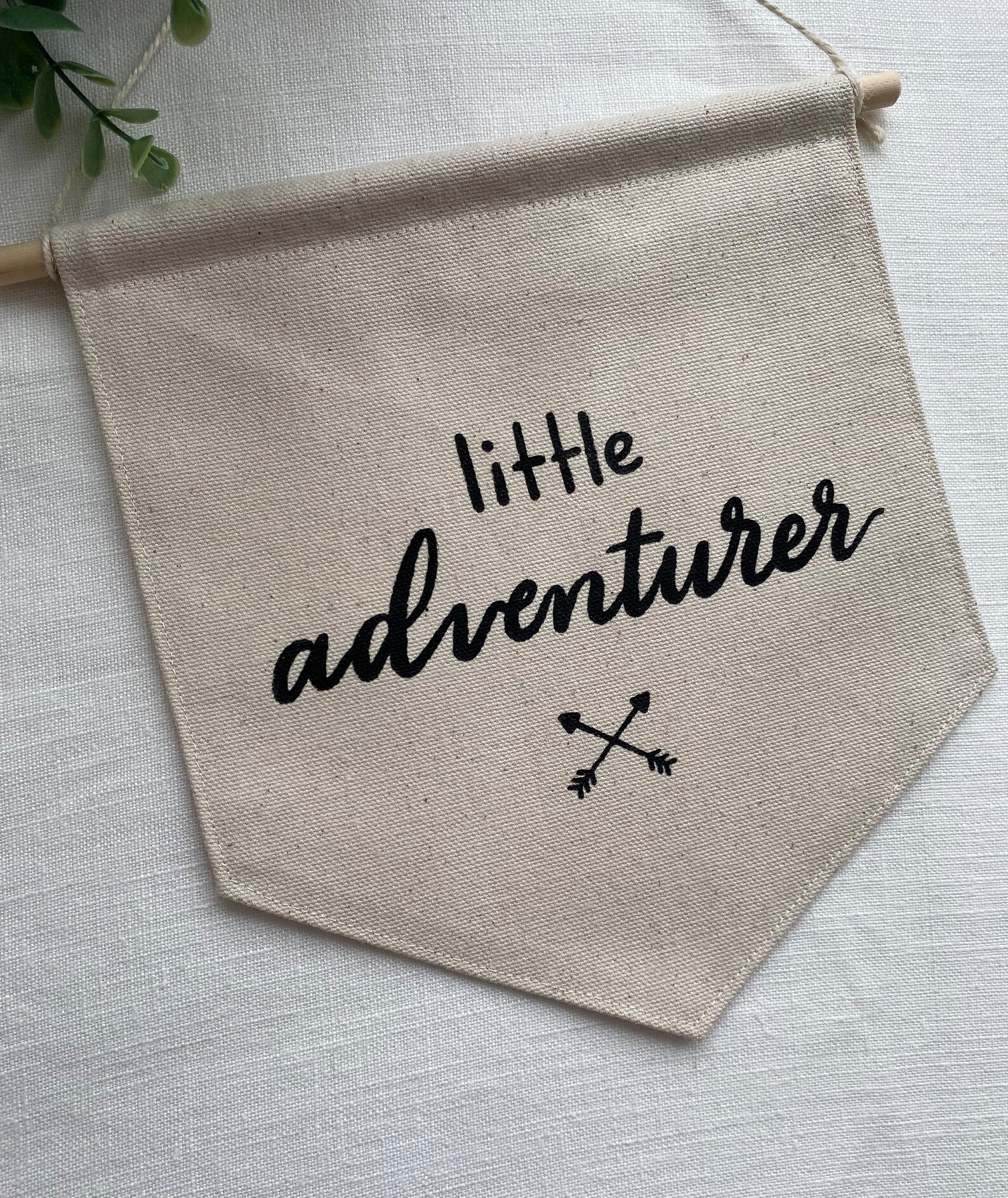 Little Adventurer Canvas Banner | Neutral Explorer Nursery Decor ...