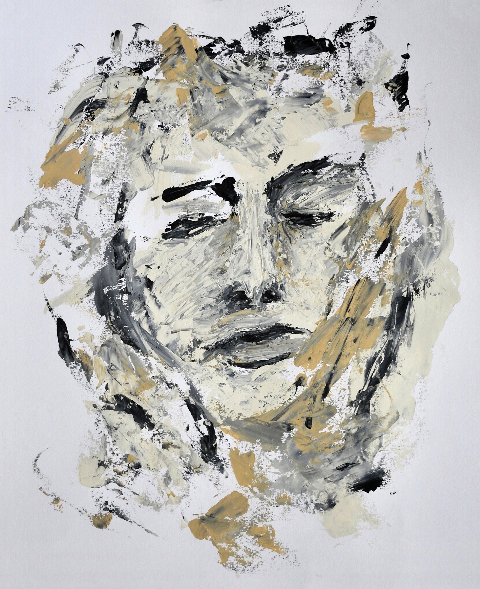 Abstract Human Face No. 1 Acrylic - DIGITAL DOWNLOAD - Etsy