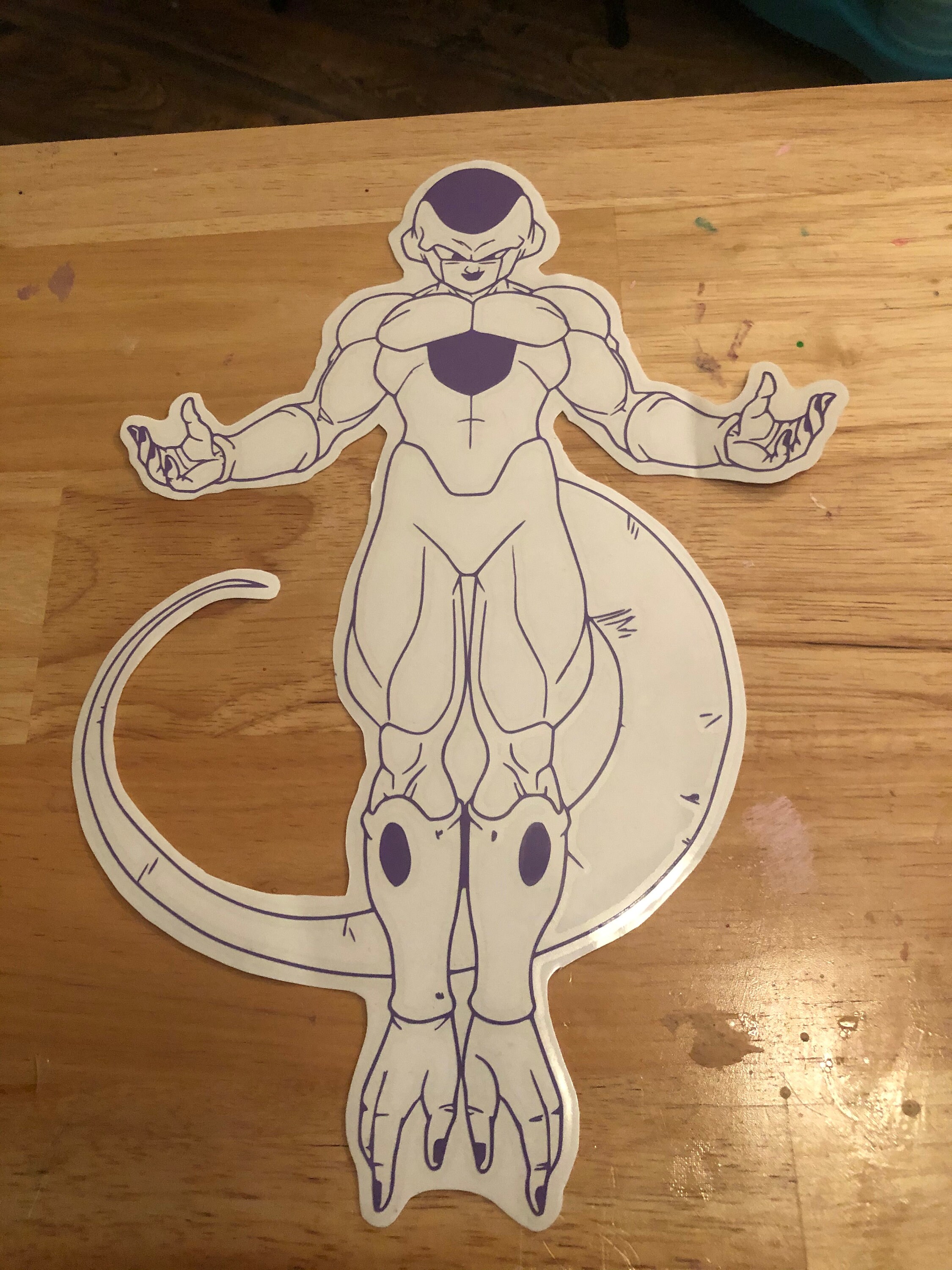Frieza Flying Vinyl Decal | Etsy