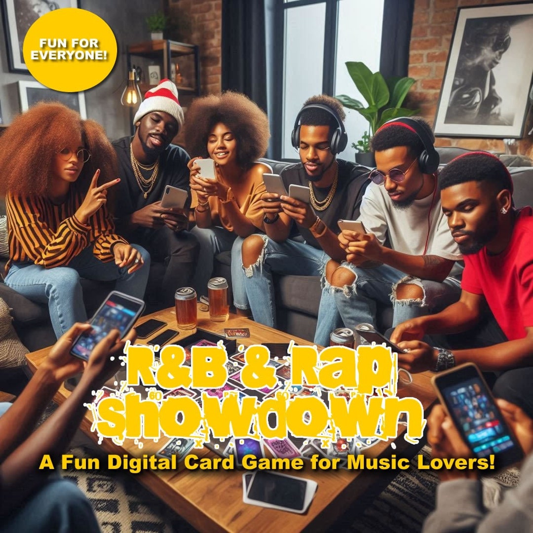 R&B and Rap Showdown - A Fun Digital Card Game for Music Lovers! - Etsy