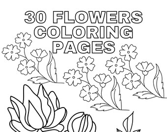 Flower With Roots Printable Coloring Pages