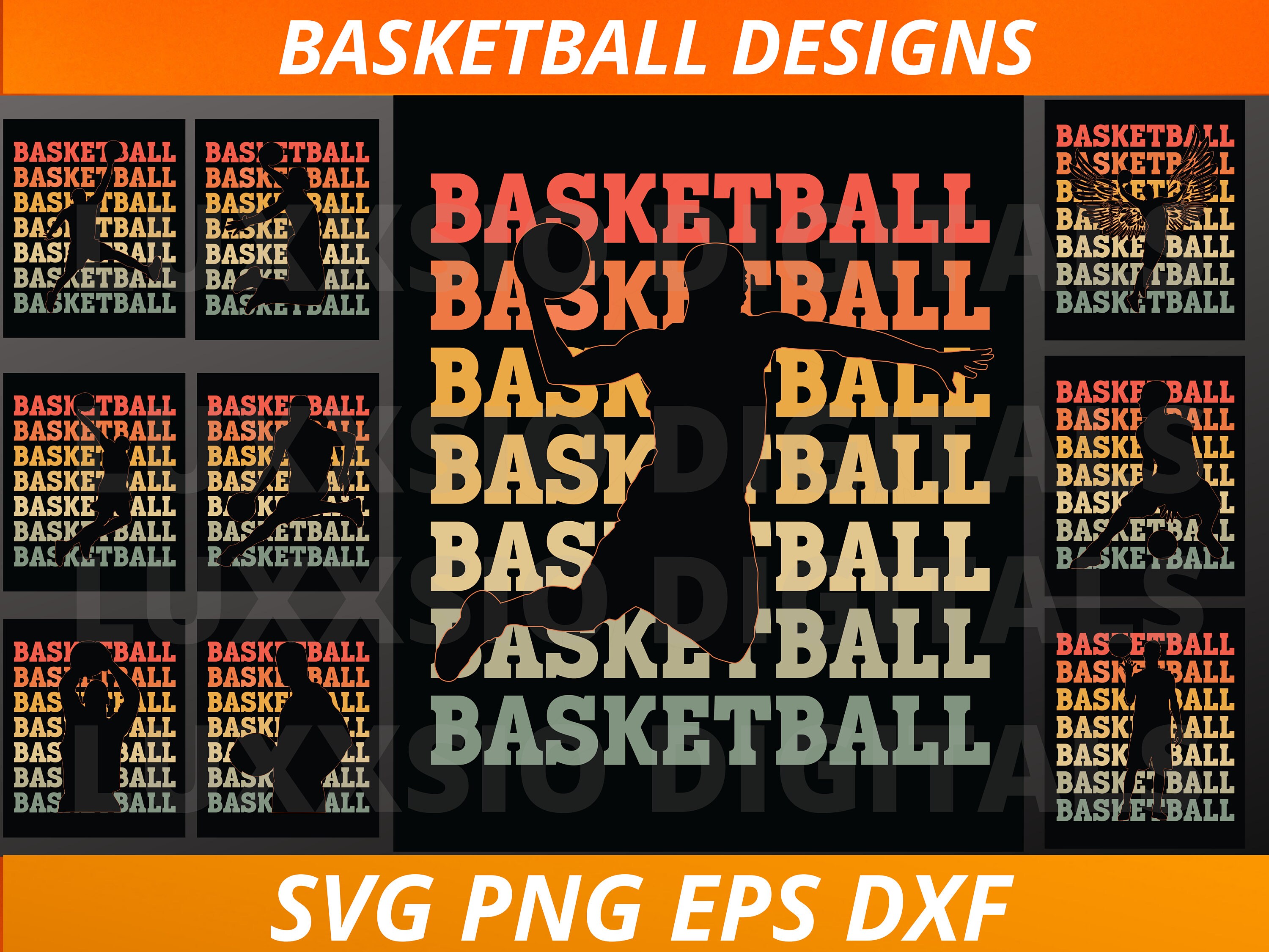 Basketball Svg Basketball Players Svg Basketball Design Svg | Etsy