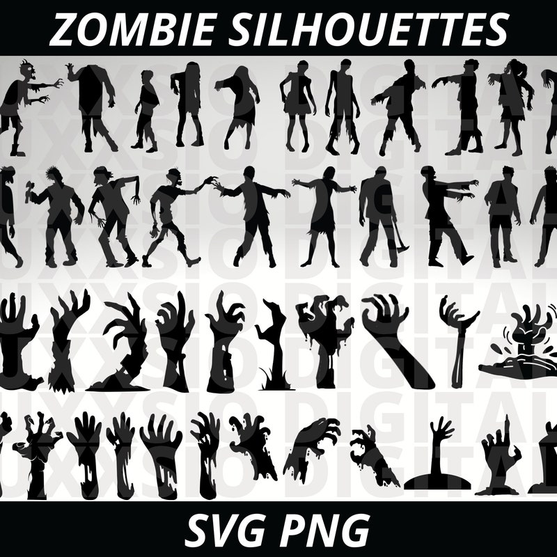 Zombie Stencil - Etsy