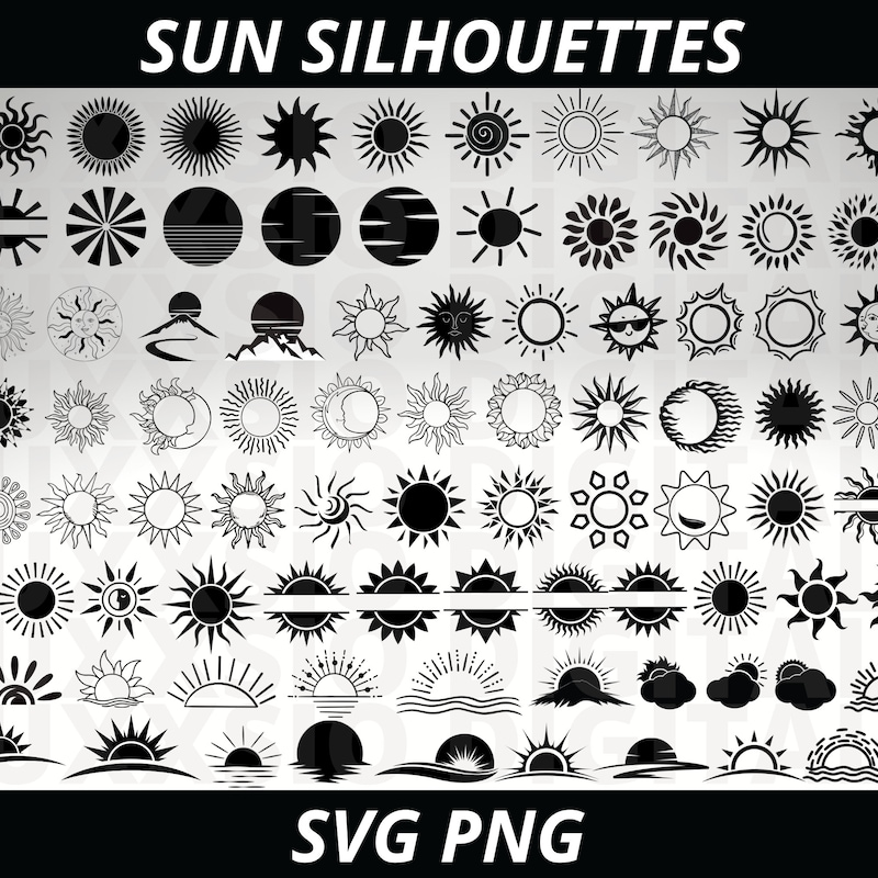 Sun Svg - Etsy