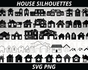 Houses Clipart Set House Vector Bundle House Svg Building - Etsy