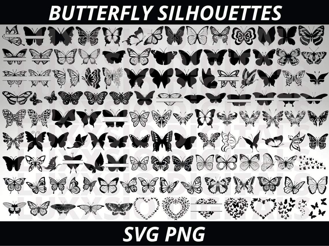 Butterfly Svg Butterflies Svg Butterfly Clipart Butterfly - Etsy