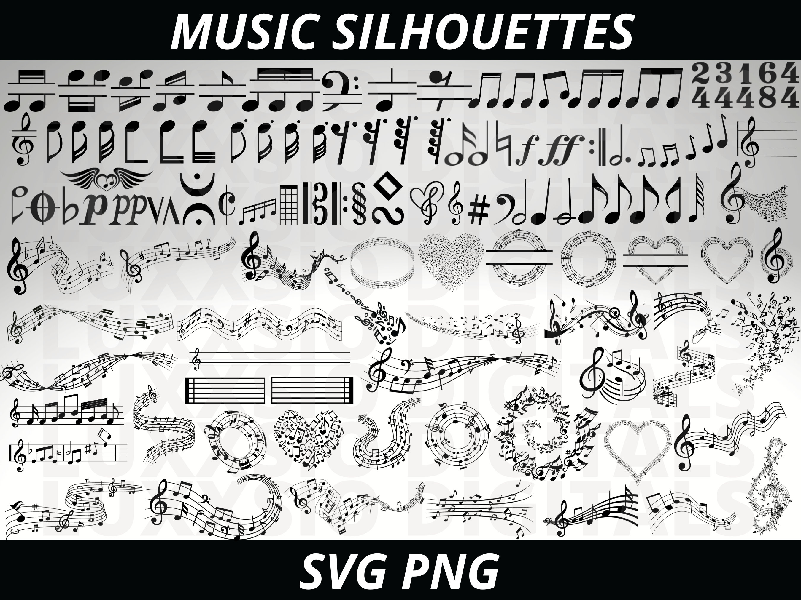 Music Svg Music Notes Svg Music Note Svg Music Clipart - Etsy Canada
