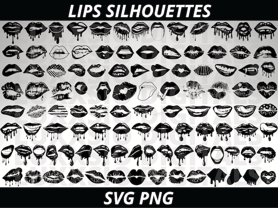Lips Svg Dripping Lips Svg Kiss Svg Biting Lips Svg Lips - Etsy