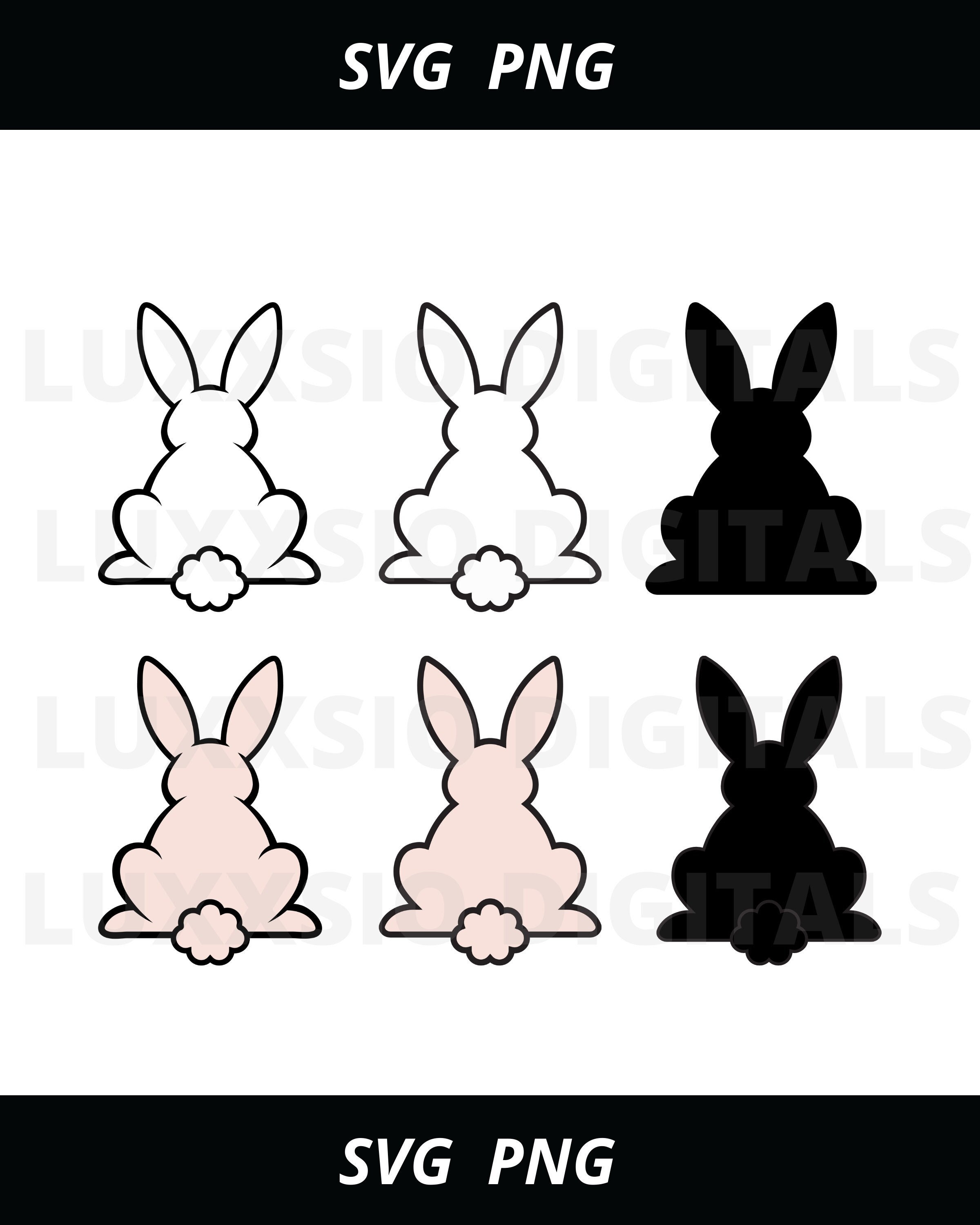 Bunny Silhouette Svg Cute Bunny Svg Digital Files Svg Png - Etsy