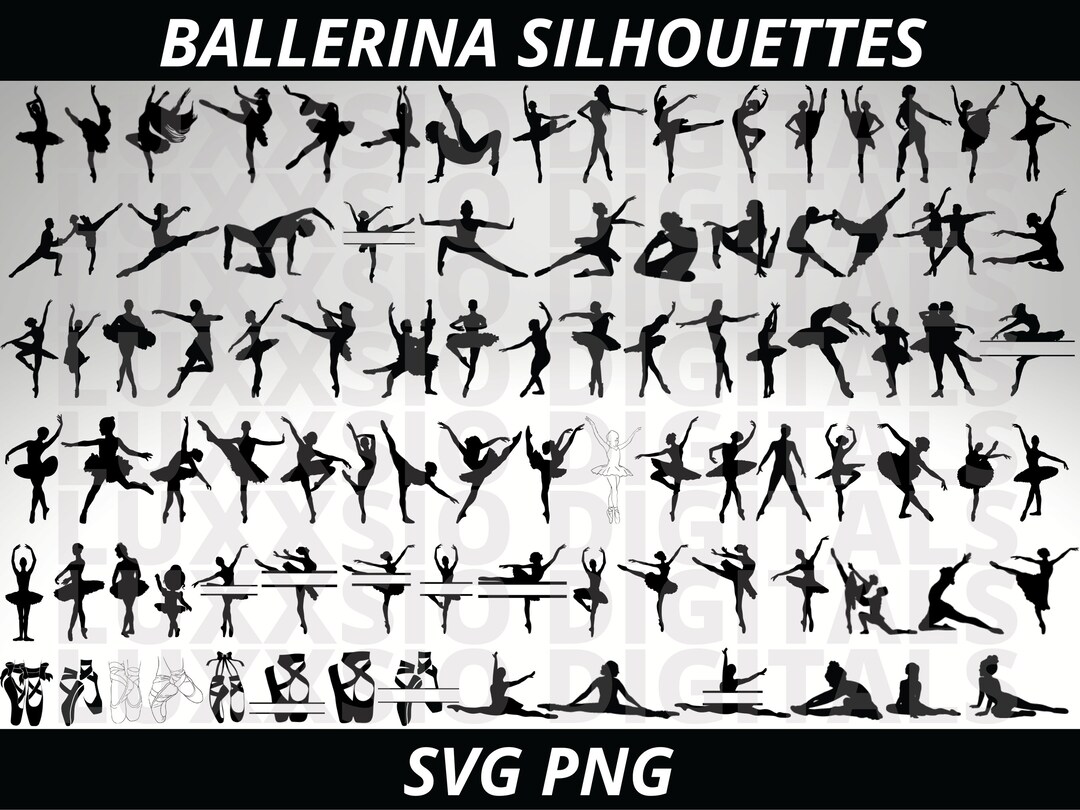 Ballerina Svg, Ballet Svg, Dance Svg, Ballerina Clipart, Ballet Shoes ...