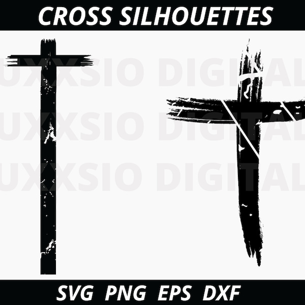Distressed Cross Svg - Etsy