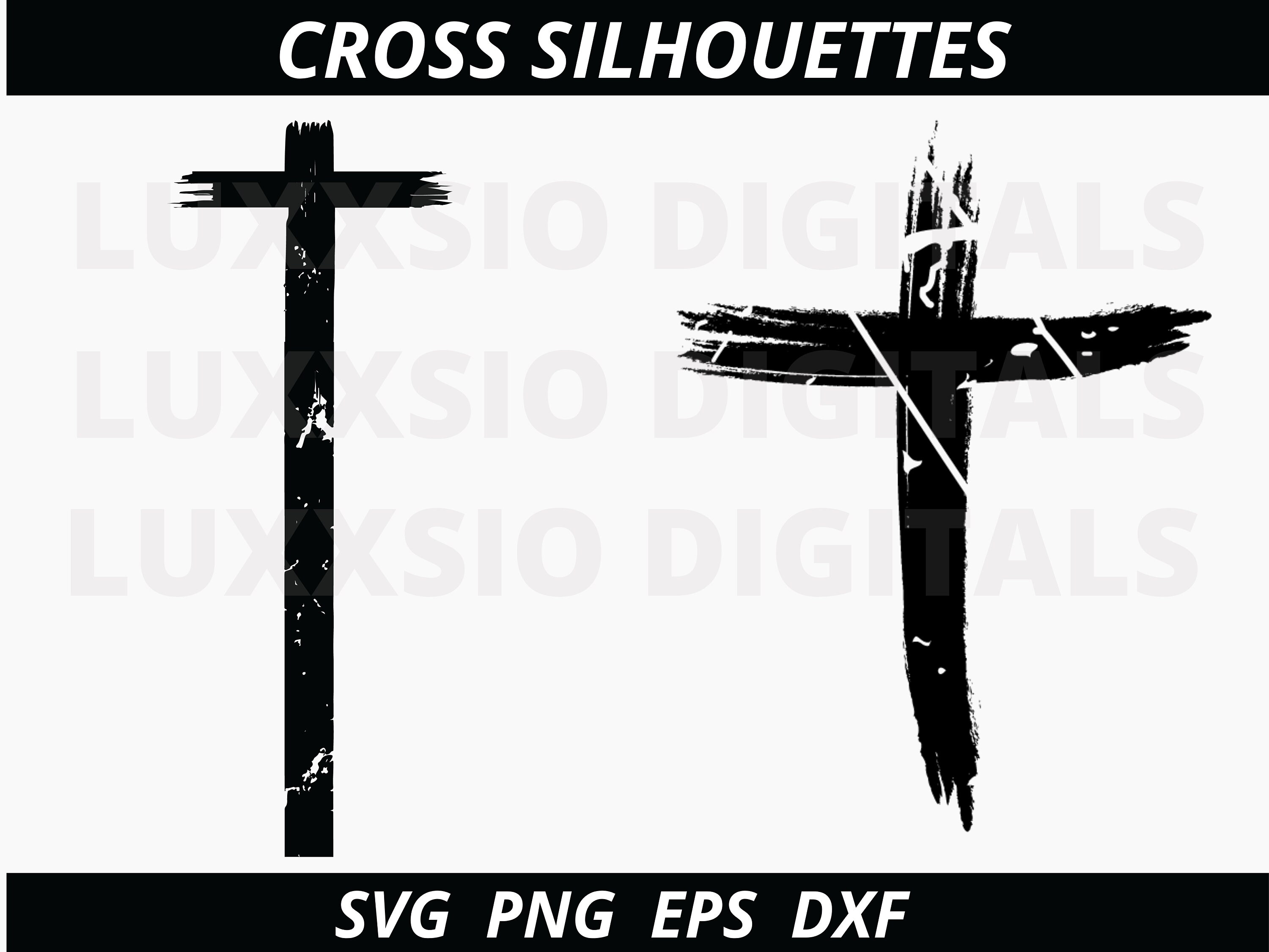 Distressed Cross Svg Cross Svg Cross Silhouette Distressed - Etsy Canada