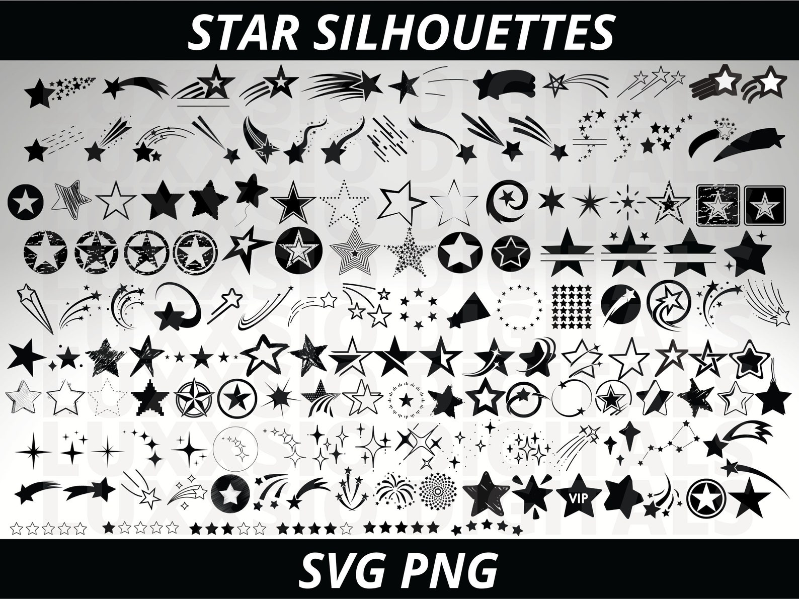 Star Svg Shooting Star Svg Star Vector Star Monogram Svg - Etsy