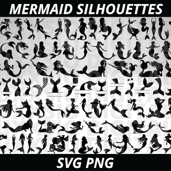 Mermaid Tail Svg - Etsy