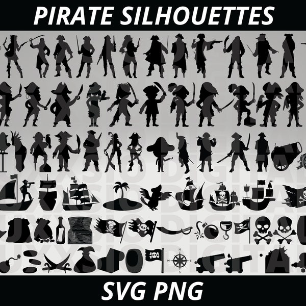 Pirate Silhouette - Etsy