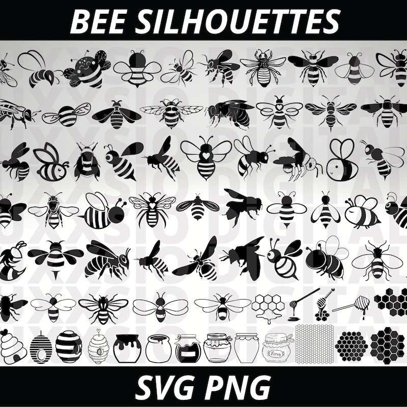 Honey Bee Svg - Etsy
