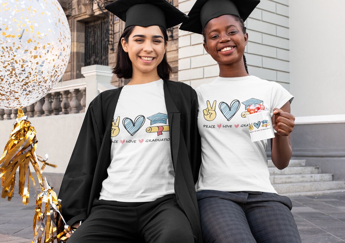 Graduation Svg Peace Love Svg Graduation Design Graduation - Etsy