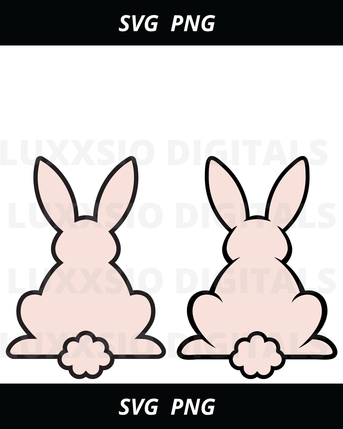 Cute Bunny Svg Rabbit Svg Pink Bunny Svg Digital Files Svg | Etsy