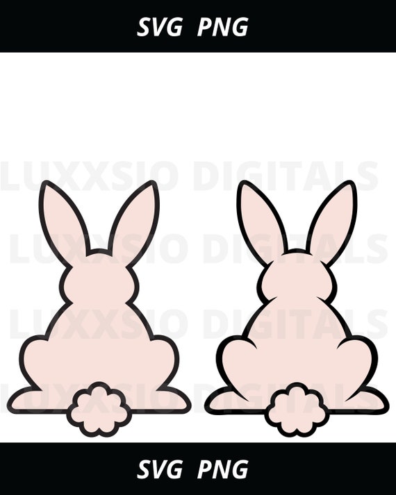 Cute Bunny Svg Rabbit Svg Pink Bunny Svg Digital Files Svg | Etsy