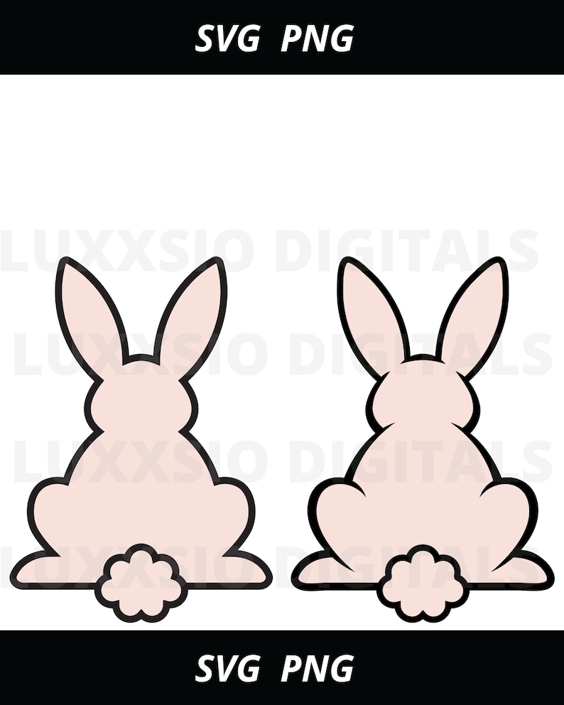Cute Bunny Svg Rabbit Svg Pink Bunny Svg Digital Files Svg - Etsy