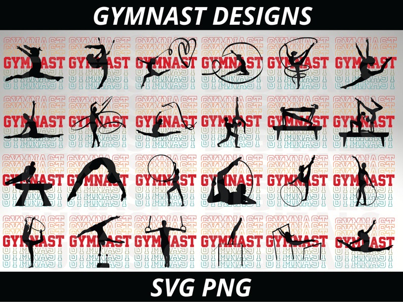 Gymnast Svg, Gymnastics Svg, Sports Svg, Rhythmic Gymnastics Svg ...